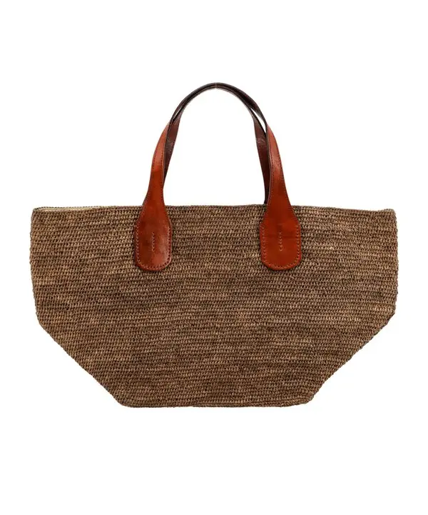 IBELIV Woven Tote Bag - Brown