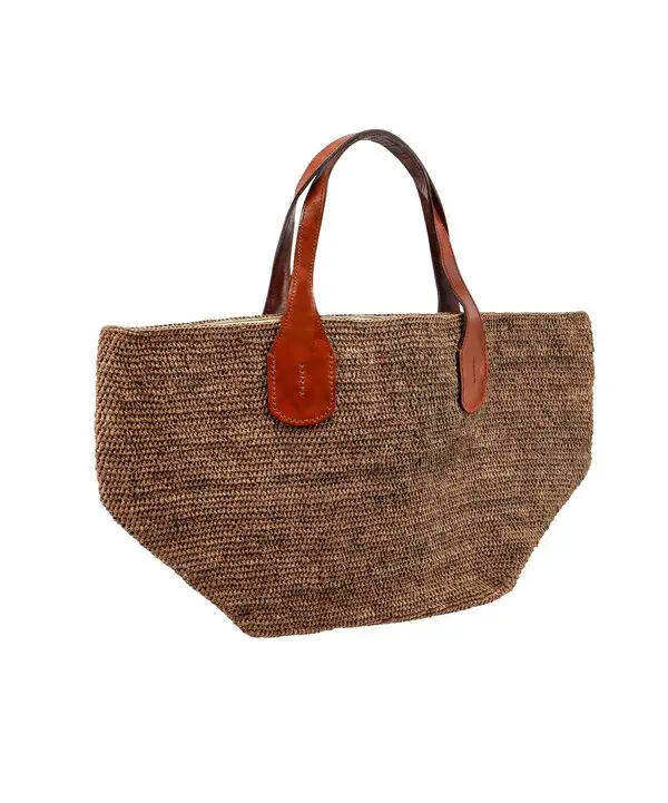 IBELIV Woven Tote Bag - Brown