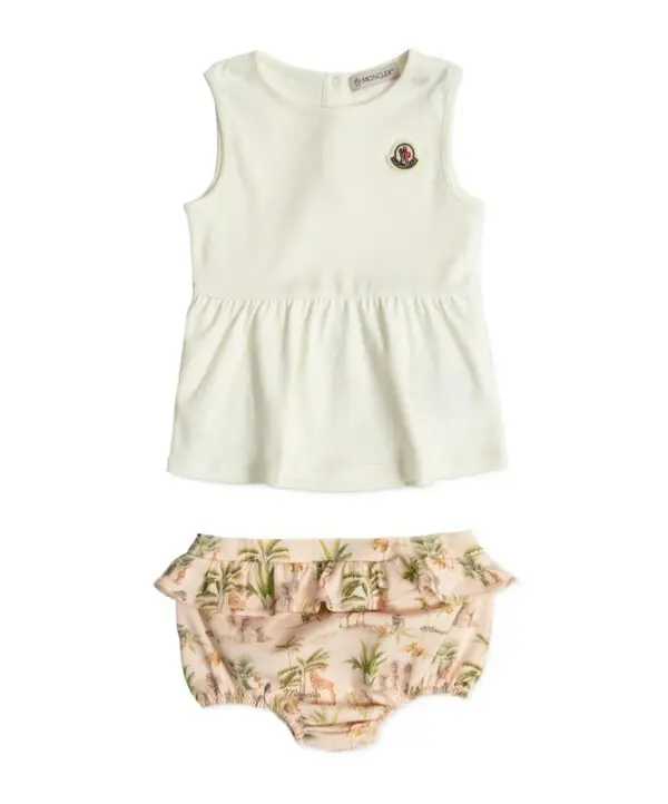 Moncler Logo Patch Dress And Romper Set - Multi-color