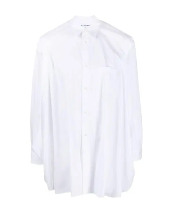 Comme Des Garçons Side-slits Cotton Shirt
