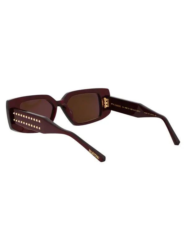 Valentino Garavani Studded Sunglasses - Brown
