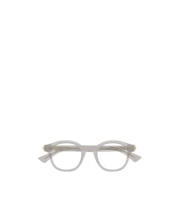 Bottega Veneta Oval Frame Glasses - Transparent Grey