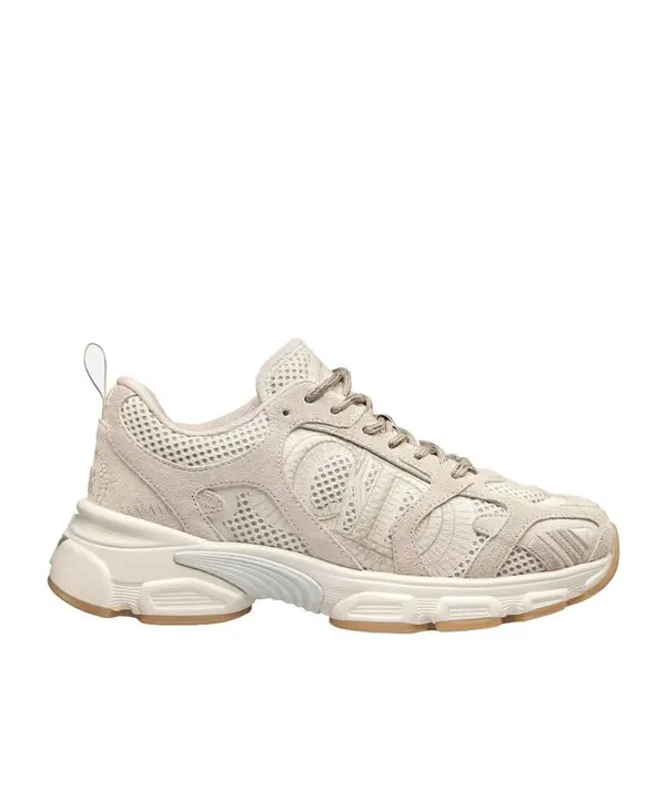 Dior Christian Chrono Lace-up Sneakers - Beige