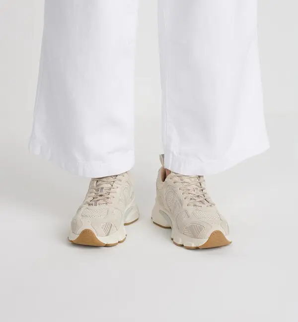 Dior Christian Chrono Lace-up Sneakers - Beige