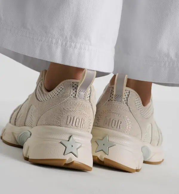 Dior Christian Chrono Lace-up Sneakers - Beige