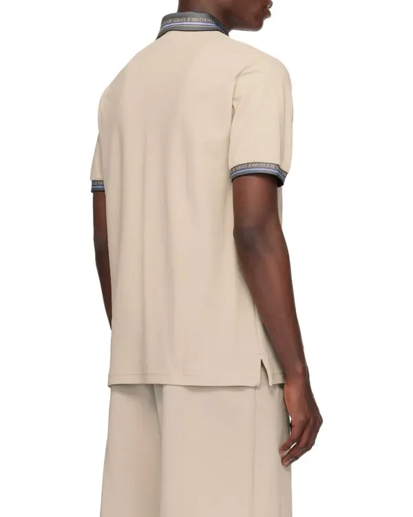 Versace Logo-embroidered Polo Shirt