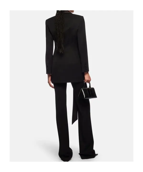 Attico Strap Detailed Trousers - Black