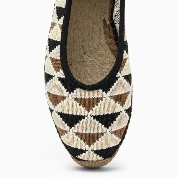CastaÑer Crochet Espadrilles With Tie Ankle Fastening