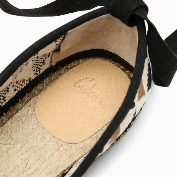 CastaÑer Crochet Espadrilles With Tie Ankle Fastening