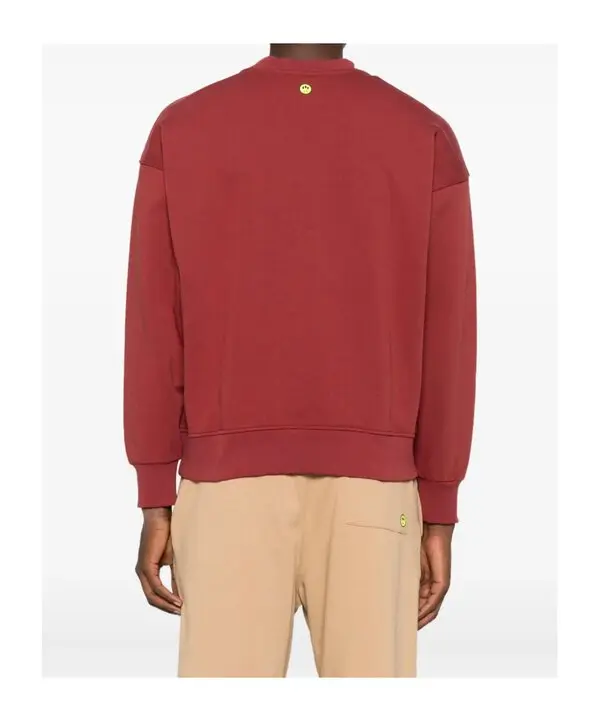 BARROW Logo-detail Crew-neck Sweatshirt - Red