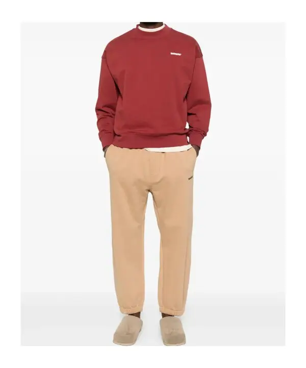 BARROW Logo-detail Crew-neck Sweatshirt - Red