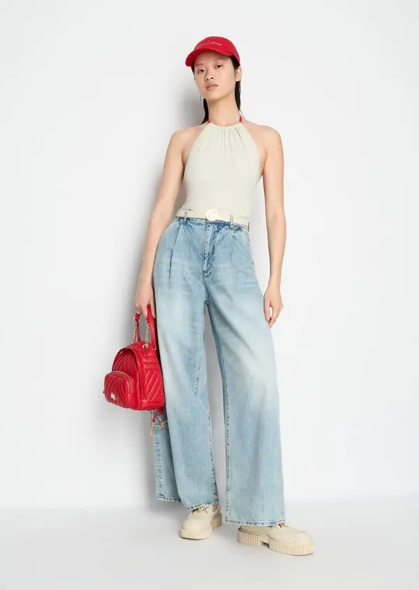 Armani Exchange Super Wide Leg Jeans
