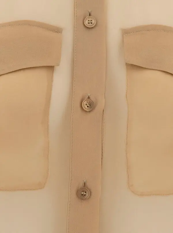Alberta Ferretti Sheer Long Sleeve Shirt