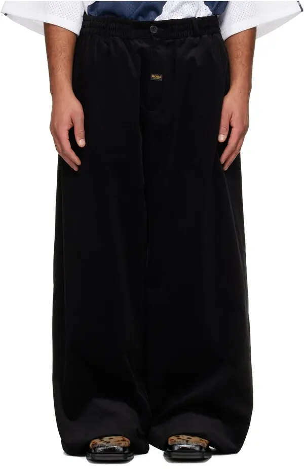 Martine Rose Wide-leg Corduroy Trousers With Elasticated Waistband