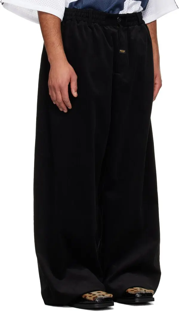 Martine Rose Wide-leg Corduroy Trousers With Elasticated Waistband