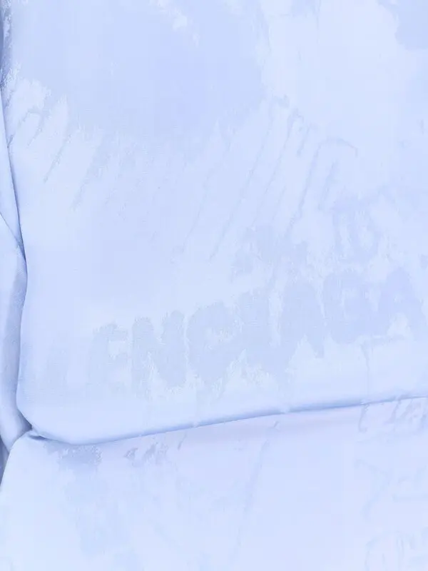 Balenciaga Tie-front Logo Jacquard Dress