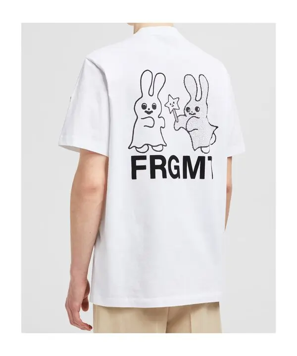 Moncler X Frgmt Cartoon Logo Cotton T-shirt