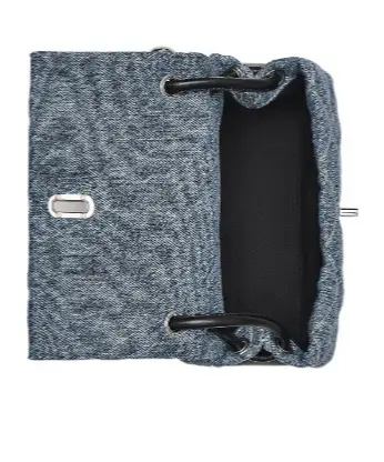 Marc Jacobs Quilted Denim Mini Dual Shoulder Bag - Gray