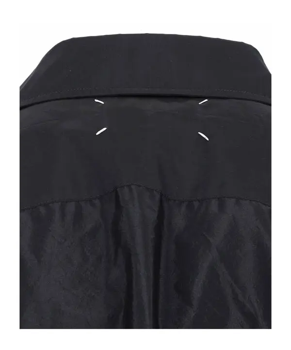 MAISON MARGIELA Long Sleeve Shirt With Lapel Collar - Black