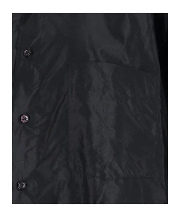 MAISON MARGIELA Long Sleeve Shirt With Lapel Collar - Black