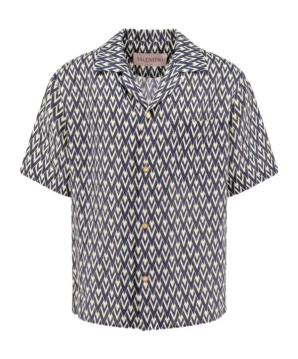 Valentino Garavani All-over Printed Short-sleeved Shirt
