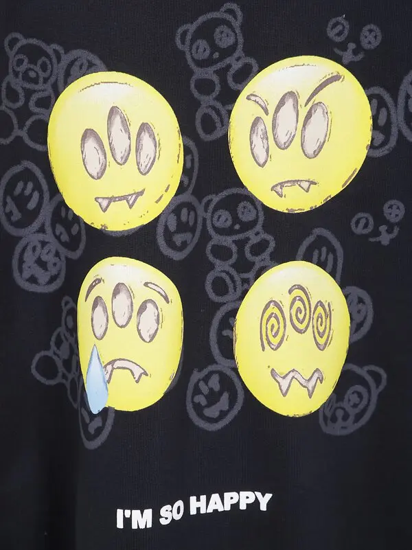 BARROW Emoticon Print Sweatshirt