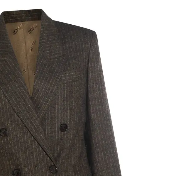 Isabel Marant Étoile Double-breasted Tailored Blazer With Vertical Stripes