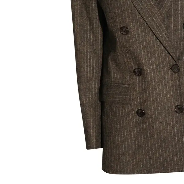 Isabel Marant Étoile Double-breasted Tailored Blazer With Vertical Stripes