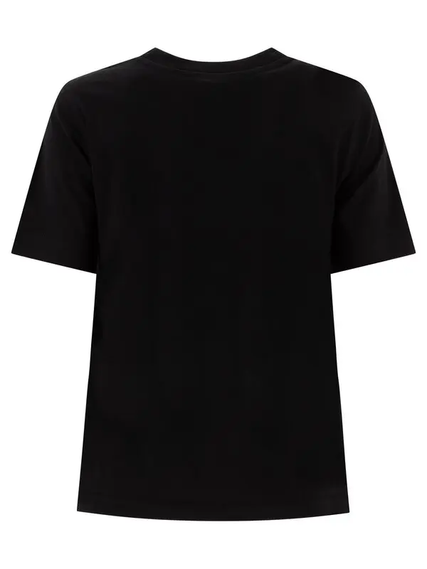 Burberry Checked Patch Crewneck T-shirt