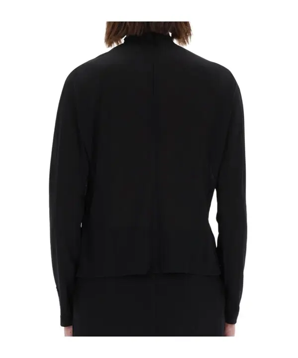 Versace Draped Long-sleeve Top