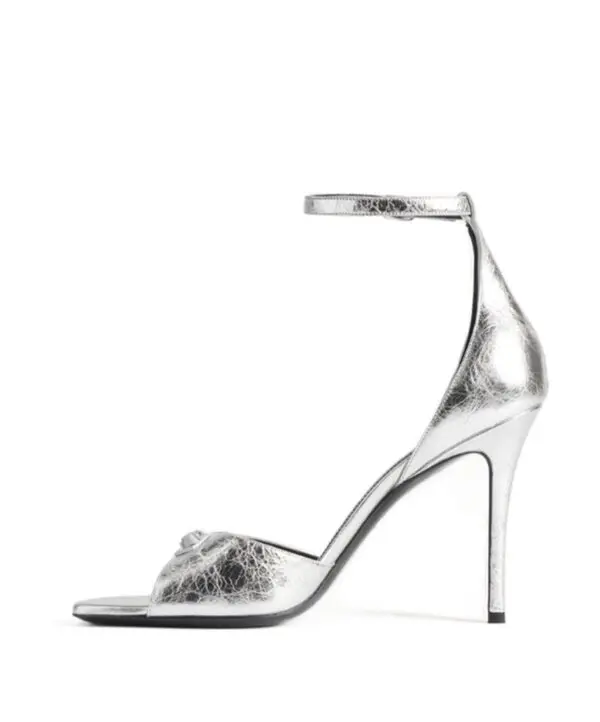 Balenciaga City Up Studded Heeled Sandals