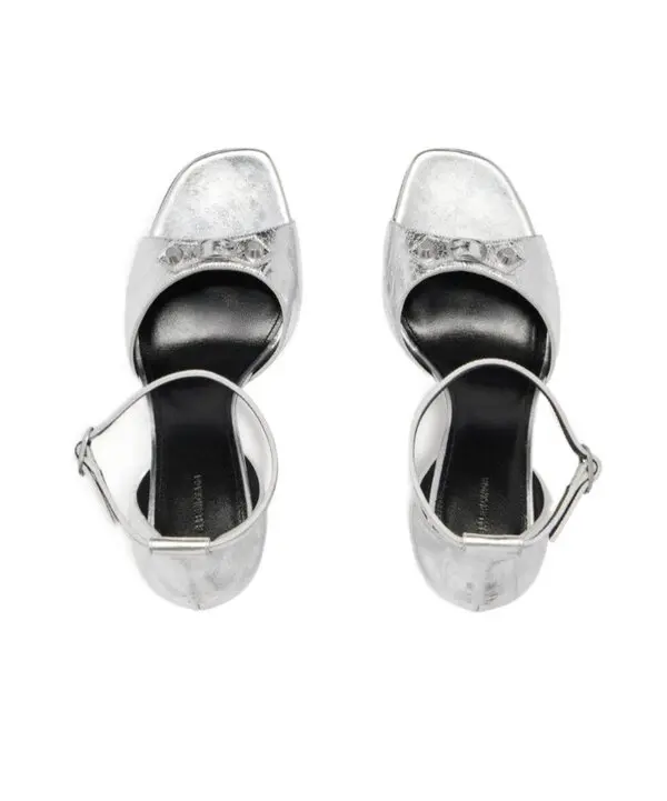 Balenciaga City Up Studded Heeled Sandals