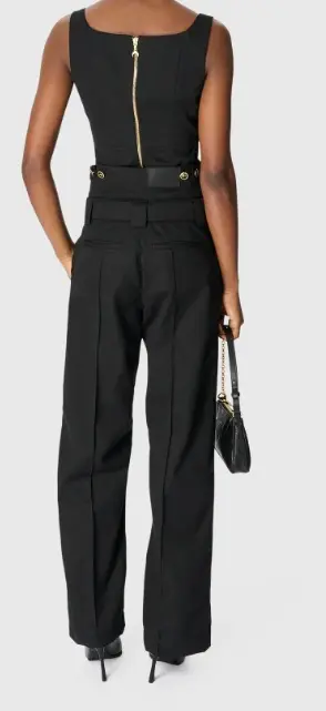 MARINE SERRE Square Neck Vest With Zipper Detail