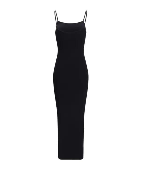 Wolford Sleeveless Spaghetti Strap Slim-fit Midi Dress - Black