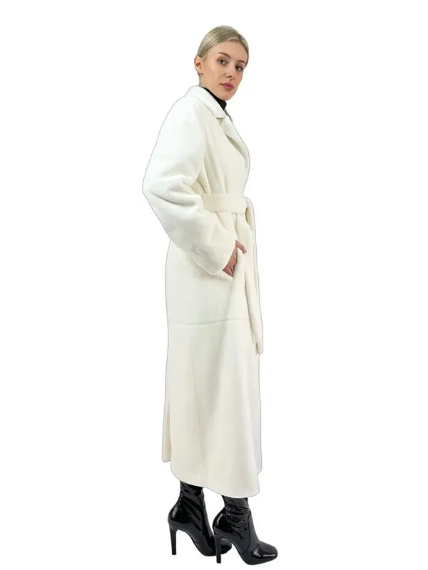 LISKA Long-sleeved Fur Coat