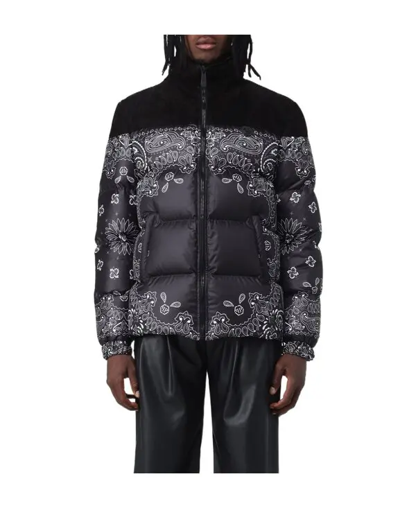 Philipp Plein Bandana-printed Zip-up Padded Jacket