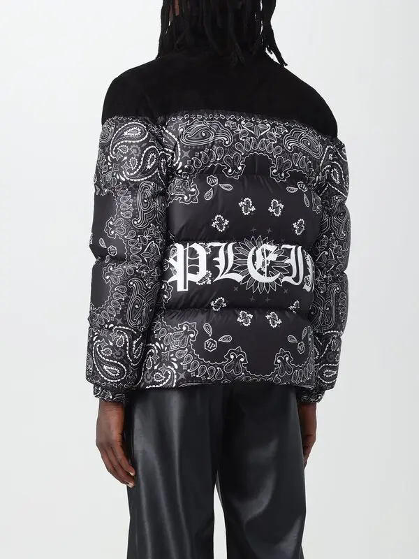 Philipp Plein Bandana-printed Zip-up Padded Jacket