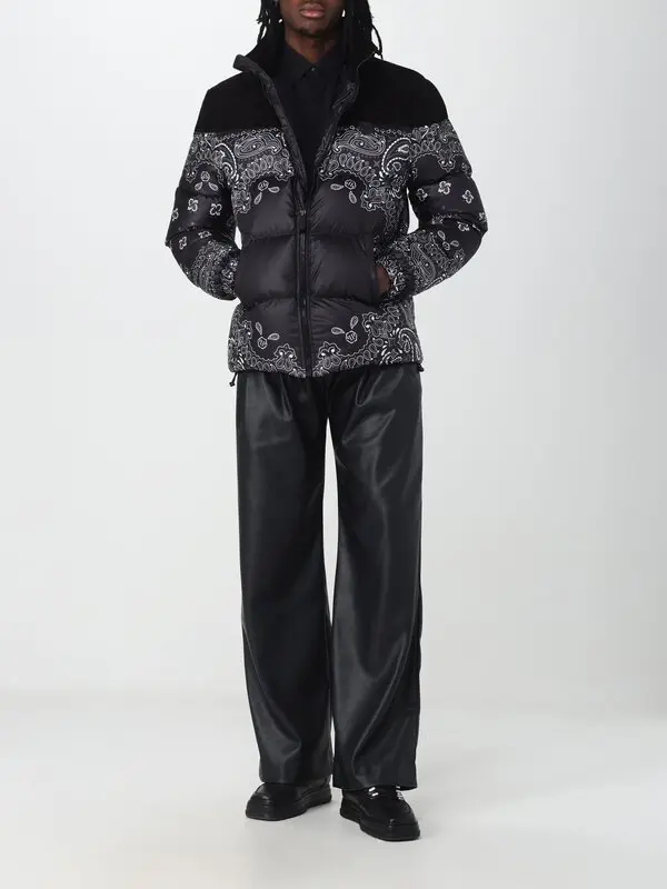 Philipp Plein Bandana-printed Zip-up Padded Jacket