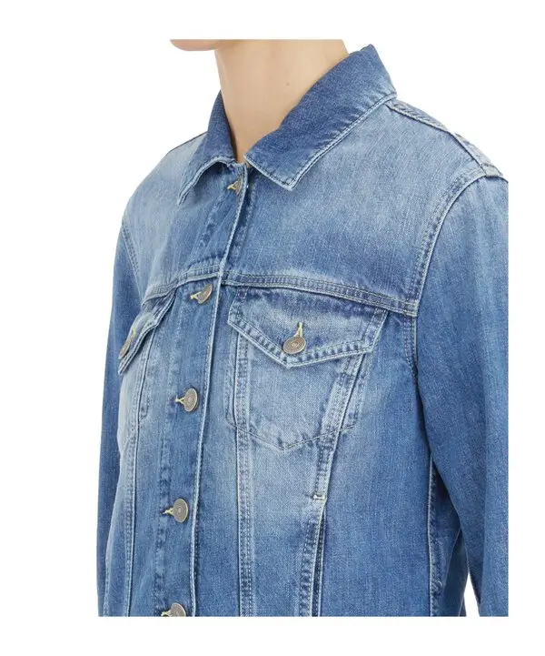 DONDUP Long-sleeved Denim Jacket - Blue