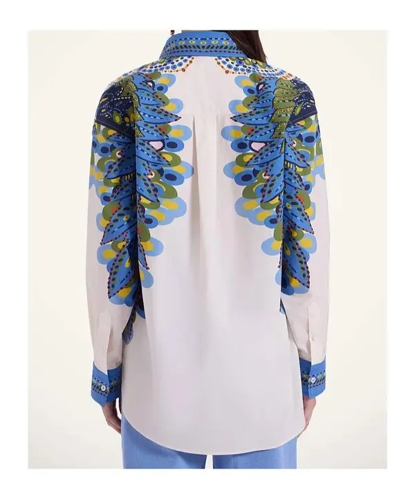 La DoubleJ Graphic Print Long Sleeve Shirt - Multicolor