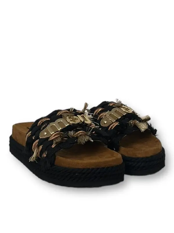 Mou Monoband Rope Fringed Sandals