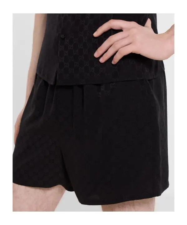Gucci Gg Silk Jacquard Swim Shorts