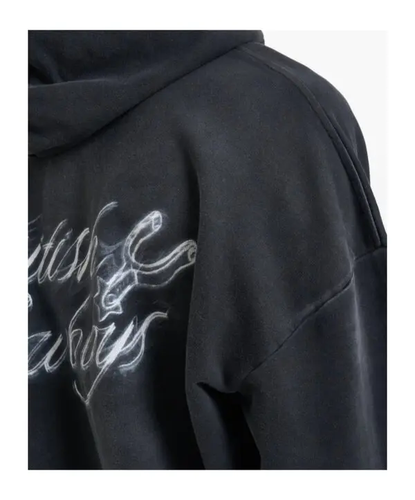 REPRESENT Graphic Print Distressed Hoodie