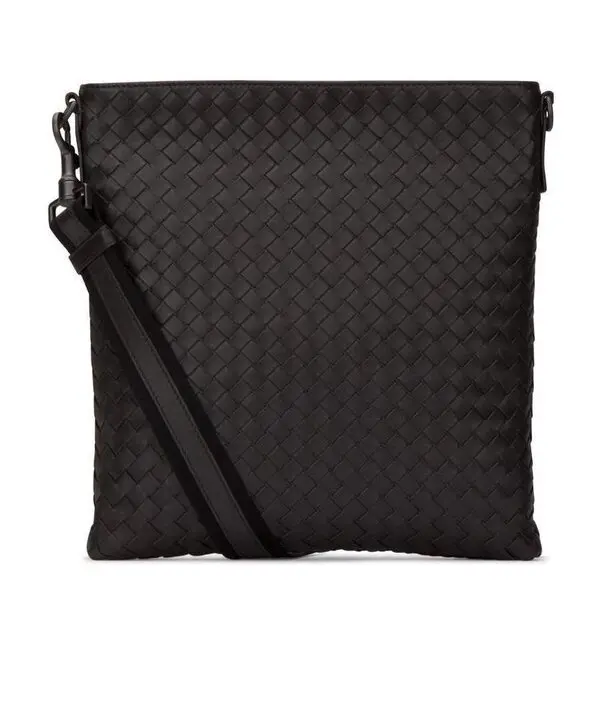 Bottega Veneta Small Intrecciato Woven Satchel - Black