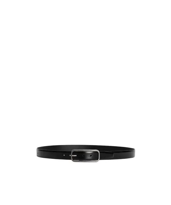 Dolce & Gabbana Brushed Buckle Belt - Black
