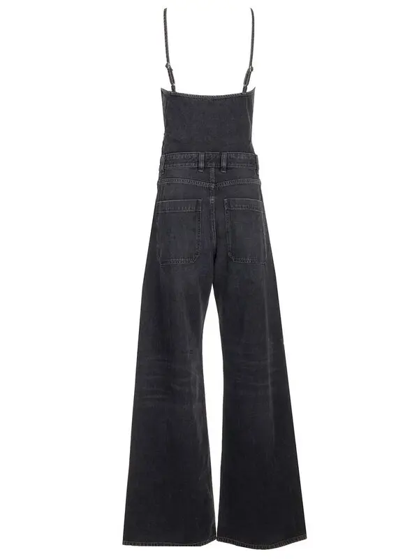 DIESEL® Denim Jumpsuit With Adjustable Straps And Belt Loops