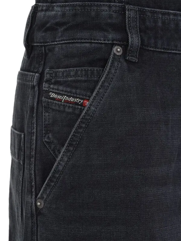 DIESEL® Denim Jumpsuit With Adjustable Straps And Belt Loops