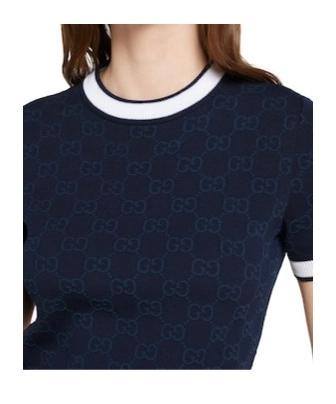 Gucci Jacquard Intarsia Knit Top