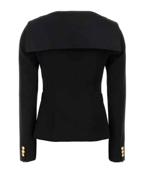 Alessandra Rich Mikado Collar Light Jacket