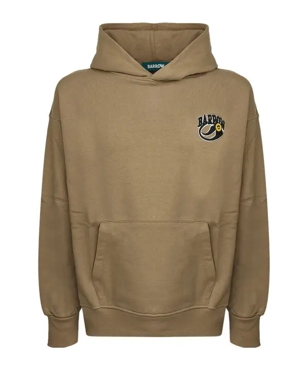 BARROW Bear Printed Hoodie - Brown